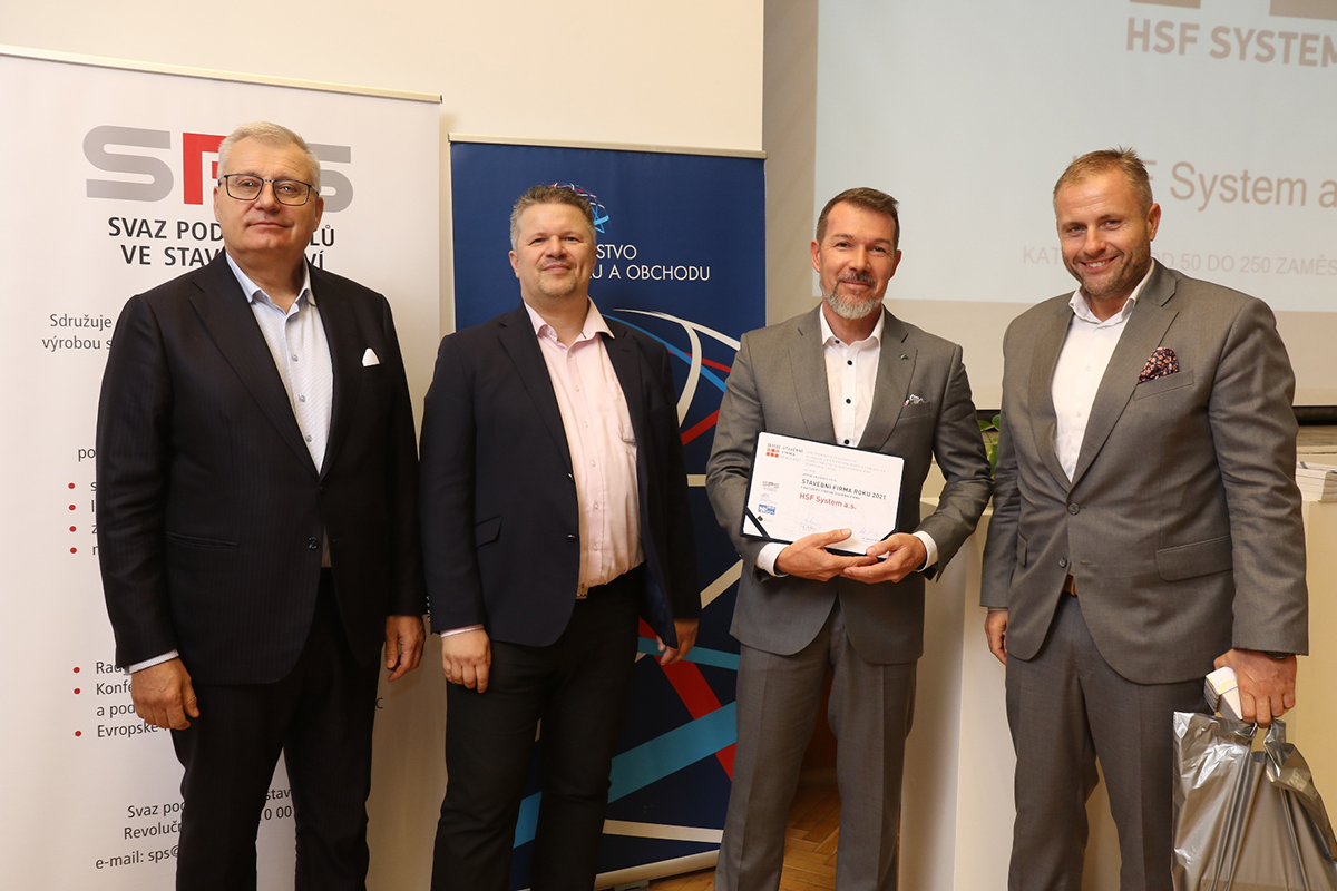 Stavební firmou roku 2021 je společnost HSF System | ASB Portal