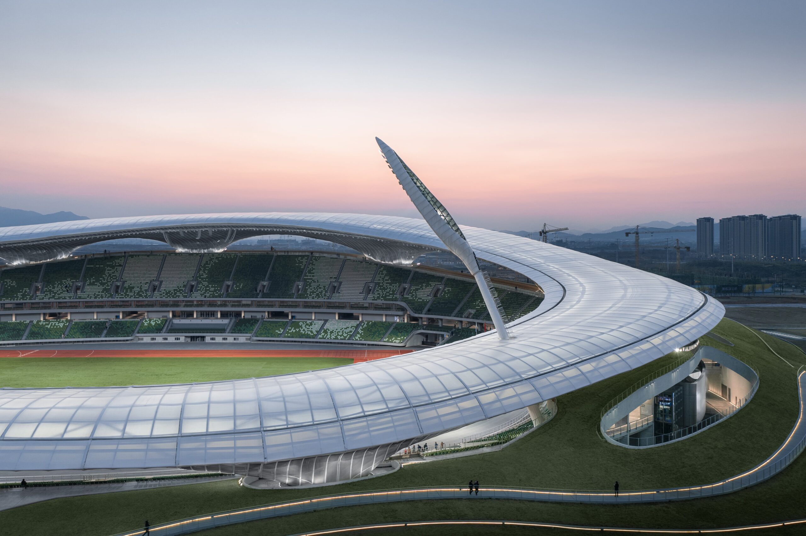 Chrám pod krajinou: Čínský stadion splývá s terénem | ASB Portal